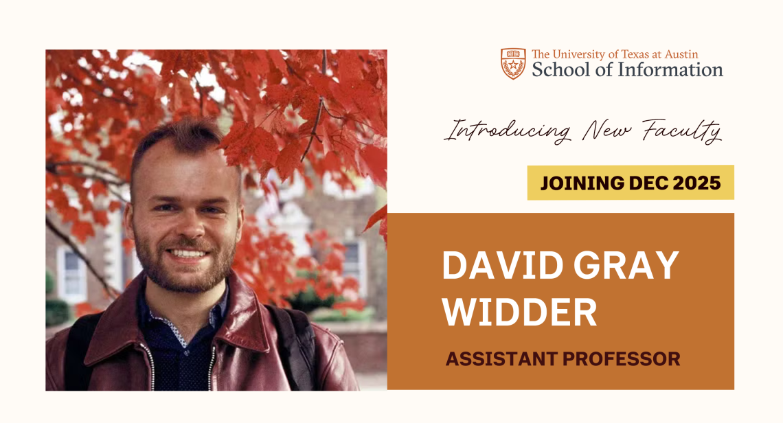 The iSchool Welcomes Prof. David Gray Widder, Scholar of Ethical and ...